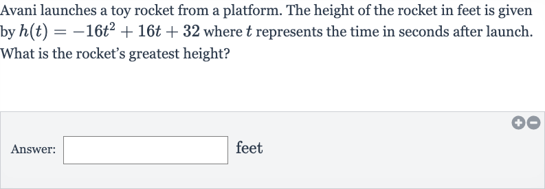 (Solved)-Avani launches a toy rocket from a platform. The height of t